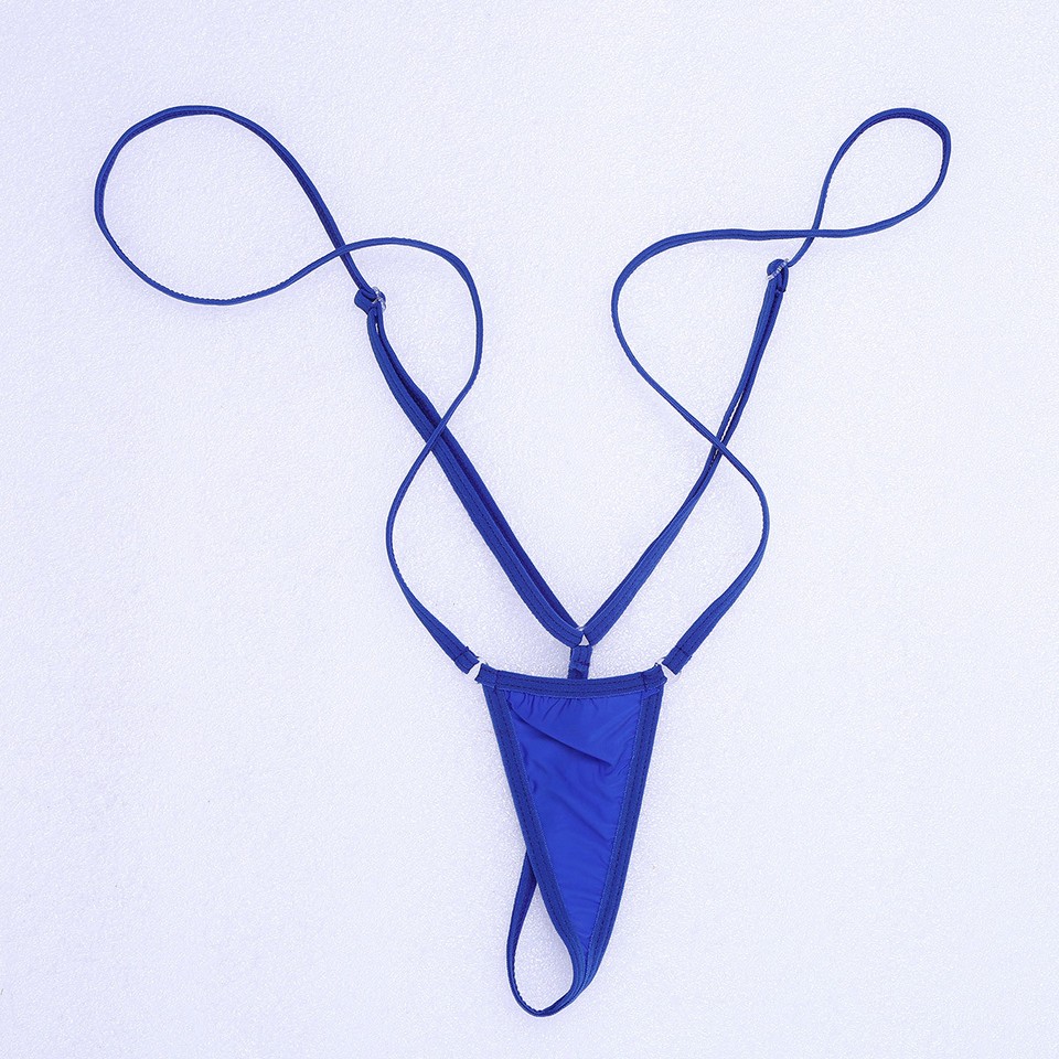 Women Sling Shot Micro Mini Bikini Top Bodysuit Lingerie Underwear G ...