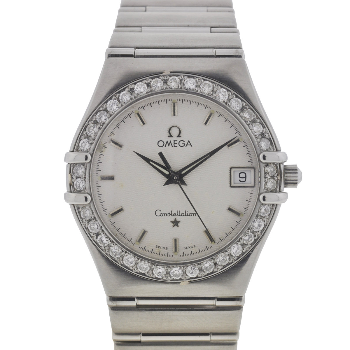 Omega Constellation Stainless Steel Diamonds Bezel Watch | eBay