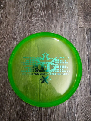 Dynamic Discs Lucid Ice Judge 176g Limited Ten Year Anniversary Stamp ...
