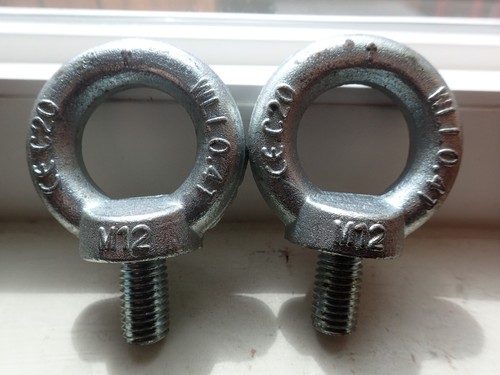M12 Lifting EYE BOLT - Marked CE C20 & WLLO.4T - Lot of TWO(2) | eBay