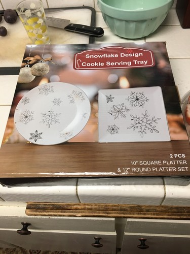 Servappetit Snowflake design cookie serving tray | eBay