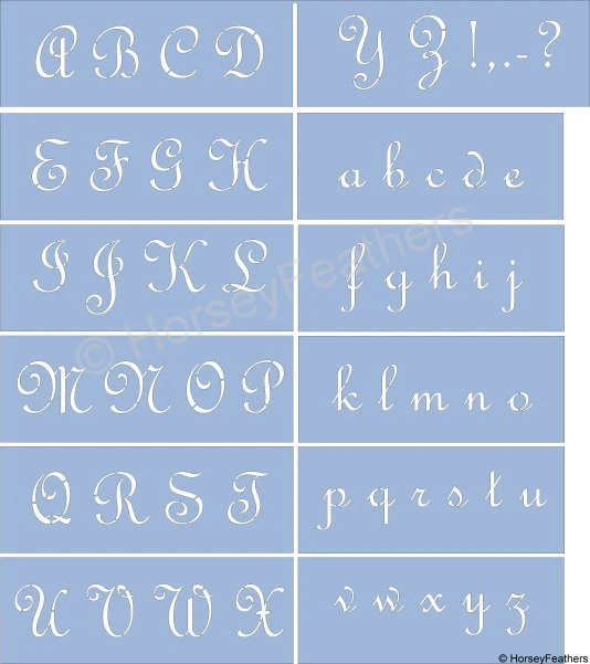 Lower Case Script Alphabet