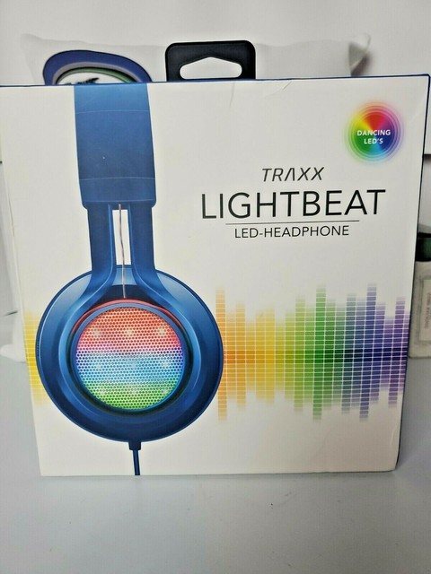 TRAXX Lightbeat Wired Headphones With LED Lights for sale online | eBay