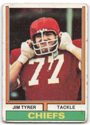 1974 Topps #85 Jim Tyrer Kansas City Chiefs ** Creased **3AR | eBay