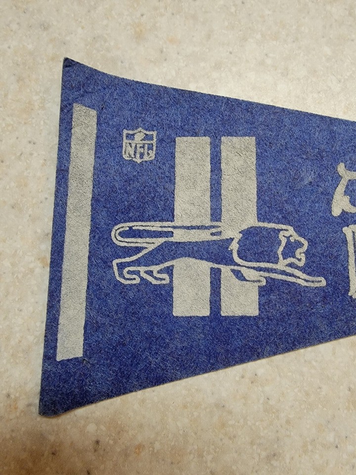 Detroit Lions Vintage 1960's 9-Inch Felt Football Mini-Pennant | eBay