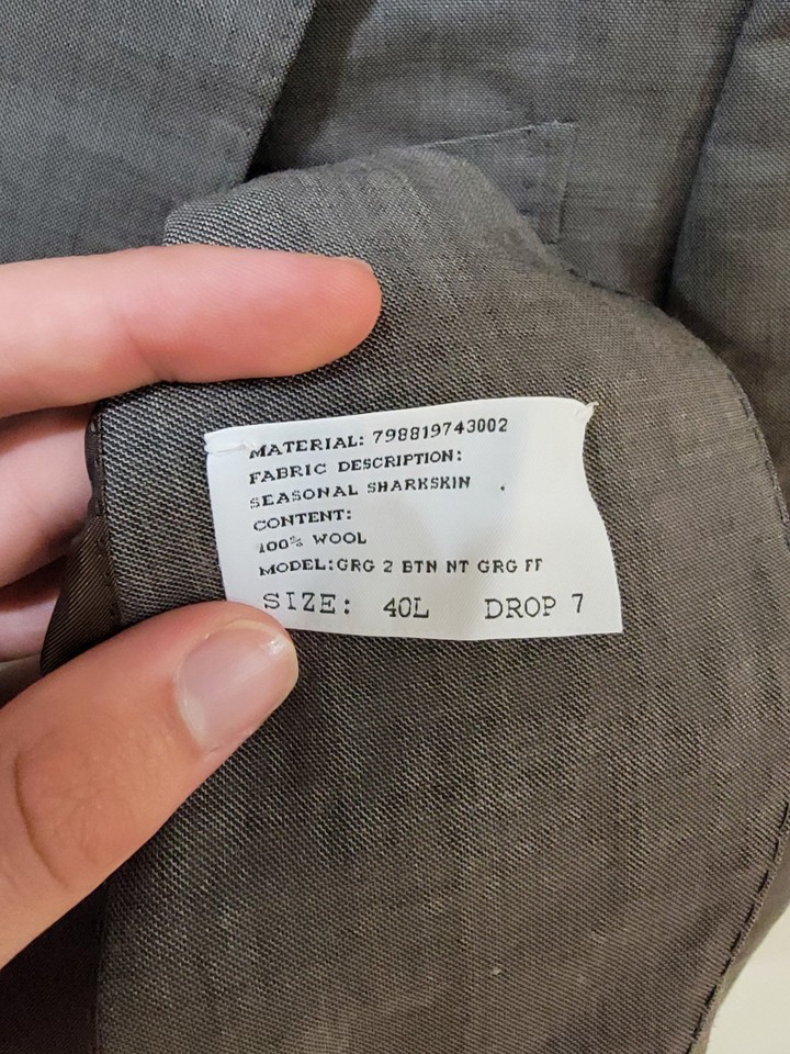 Ralph Lauren Purple Label Seasonal Sharkskin Gregory Blazer Jacket 40R ...