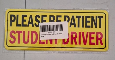 Student driver car magnets. yellow, 3 x 9 inches, reflective. 3 pack | eBay