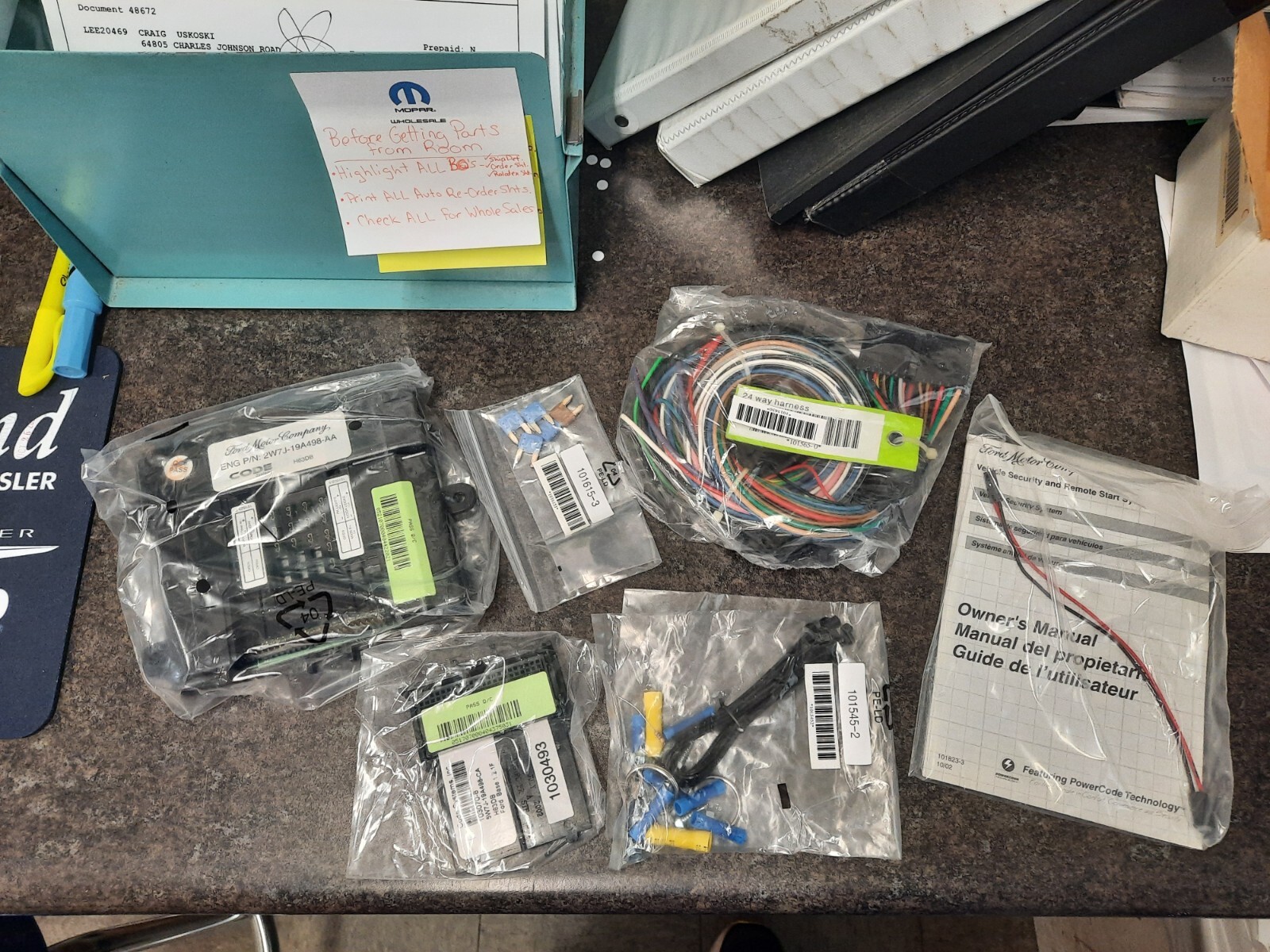 Genuine Ford Security System with Factory Keyless Entry (2W7Z-19A361-BA ...