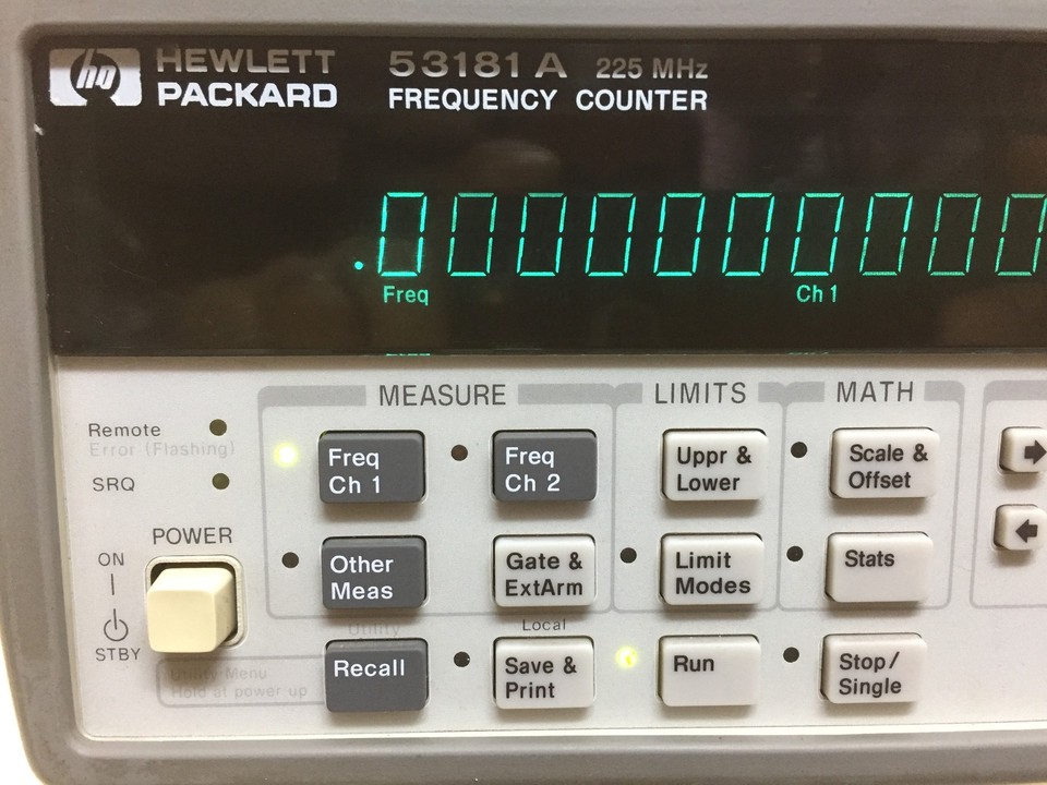 AGILENT Keysight HP 53181A Frequency Counter 225 Mhz | eBay