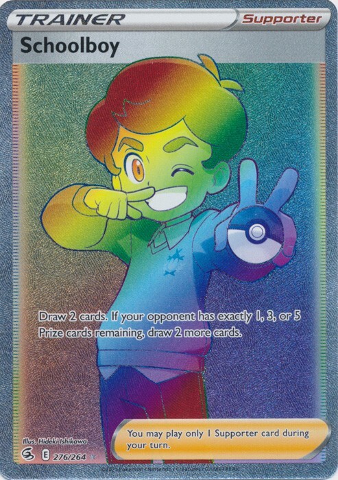 Schoolboy 276/264 Secret Rare Fusion Strike Pokemon TCG | eBay