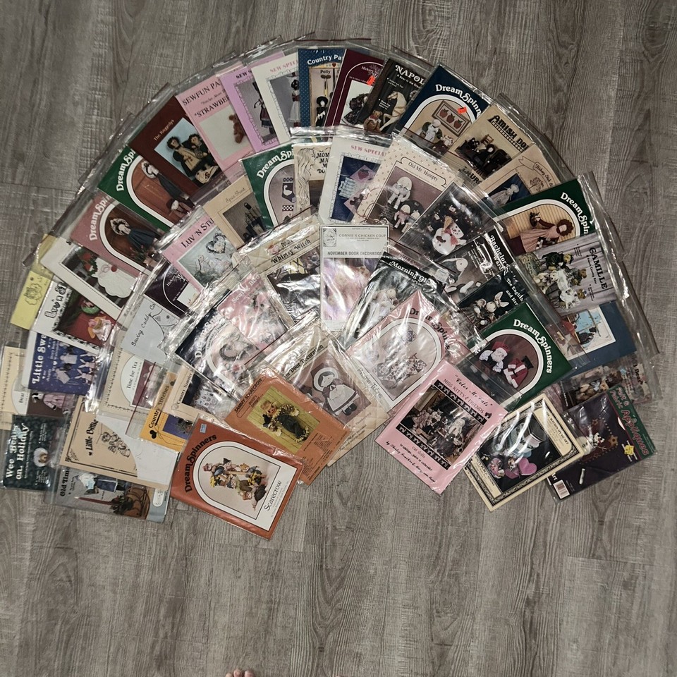 Lot 50 teddy bear sewing patterns new uncut Variety Craft Vintage | eBay