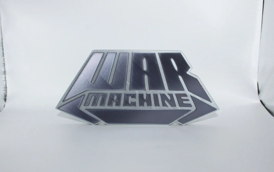 War Machine 3D printed Comic Logo Art | eBay