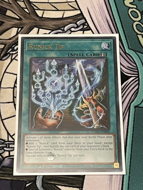 Yu-Gi-Oh! TCG Runick Tip Tactical Masters TAMA-EN029 1st Edition Ultra ...