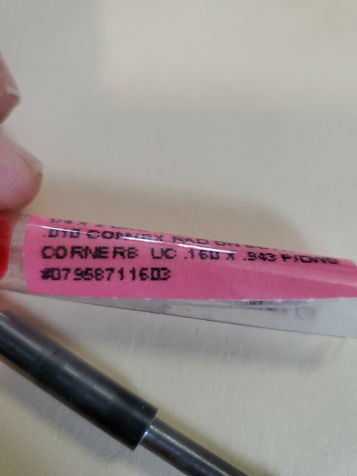 .203 X .070 180 GRIT CBN GRINDING WHEEL 1/4" X 2" SHANK .010 CONVEX RAD ...