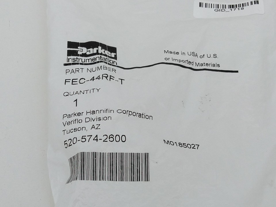 Parker FEC-44RF-T Partek Parflare PFA 90° Elbow Connector Redi-Flare 1/ ...