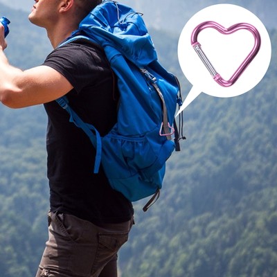 Rope Connectors Climbing Carabiners 10pcs Heart-shaped Carabiner Hooks ...
