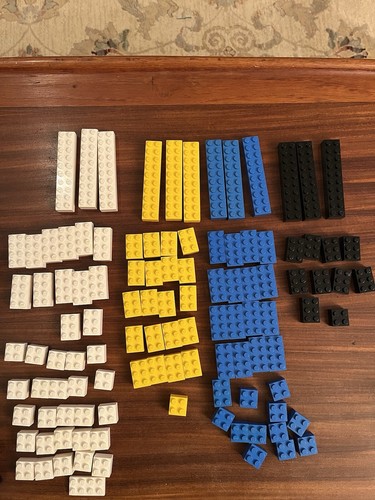 Vintage Lego Blue Yellow Black White Patent Pending Pat Pend Bricks ...