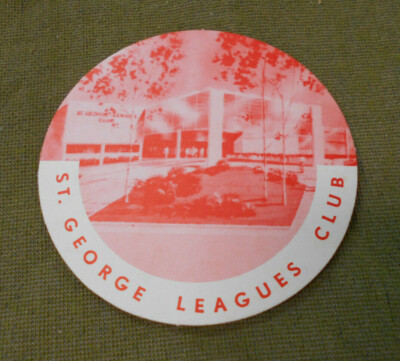 #KK. ST GEORGE RUGBY LEAGUE DRINK / BEER COASTER | eBay Australia
