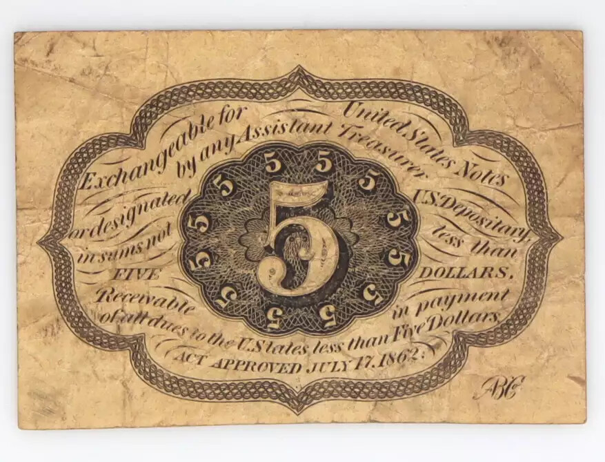 5 Cent Fractional Currency First Issue Fr 1228 | eBay