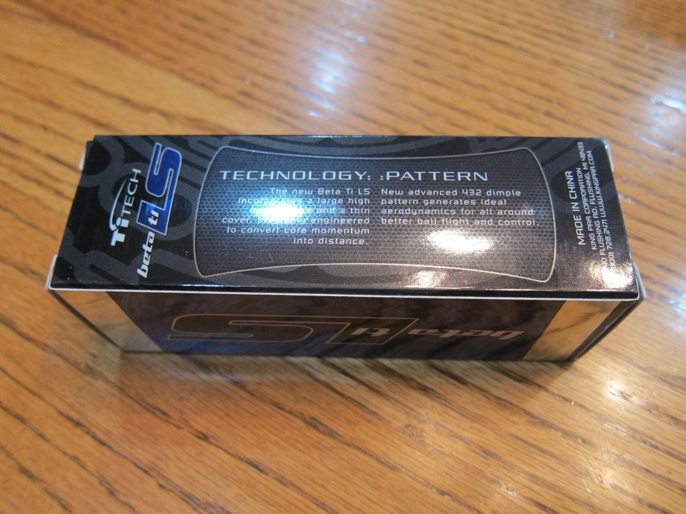 Ti Tech Beta Ti LS Golf Balls Lot Of 15 Balls- 5 Packs Of 3 (New In Box ...