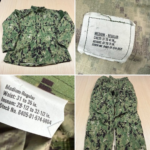 US Navy USN NWU Type III Working Uniform Jacket & Pants Medium Regular ...