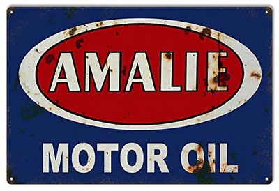 Amalie Gas Station Reproduction Motor Oil Metal Sign 18x30 | eBay