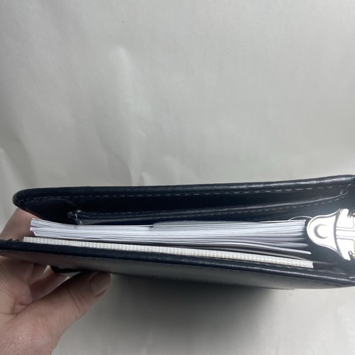 Franklin Covey Black Faux Leather Classic Planner 7-Ring Snap Binder | eBay