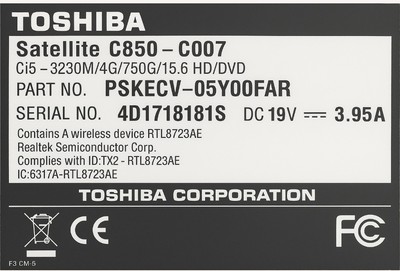Toshiba Satellite C850-C007 – Reliable Powerhouse with Generous Storage ...