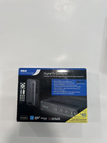 RCA DTA800B1 Digital-to-Analog TV Converter Box DTV Tuner New Open Box ...