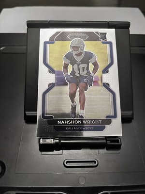Nashon Wright Rookie Card 2021 Panini Prizm Base RC #438 Dallas Cowboys ...