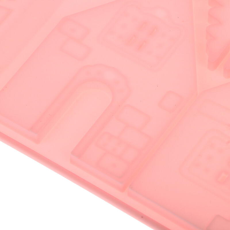 1Pc Building block Christmas House Chocolate Mold Silicone Mould ...