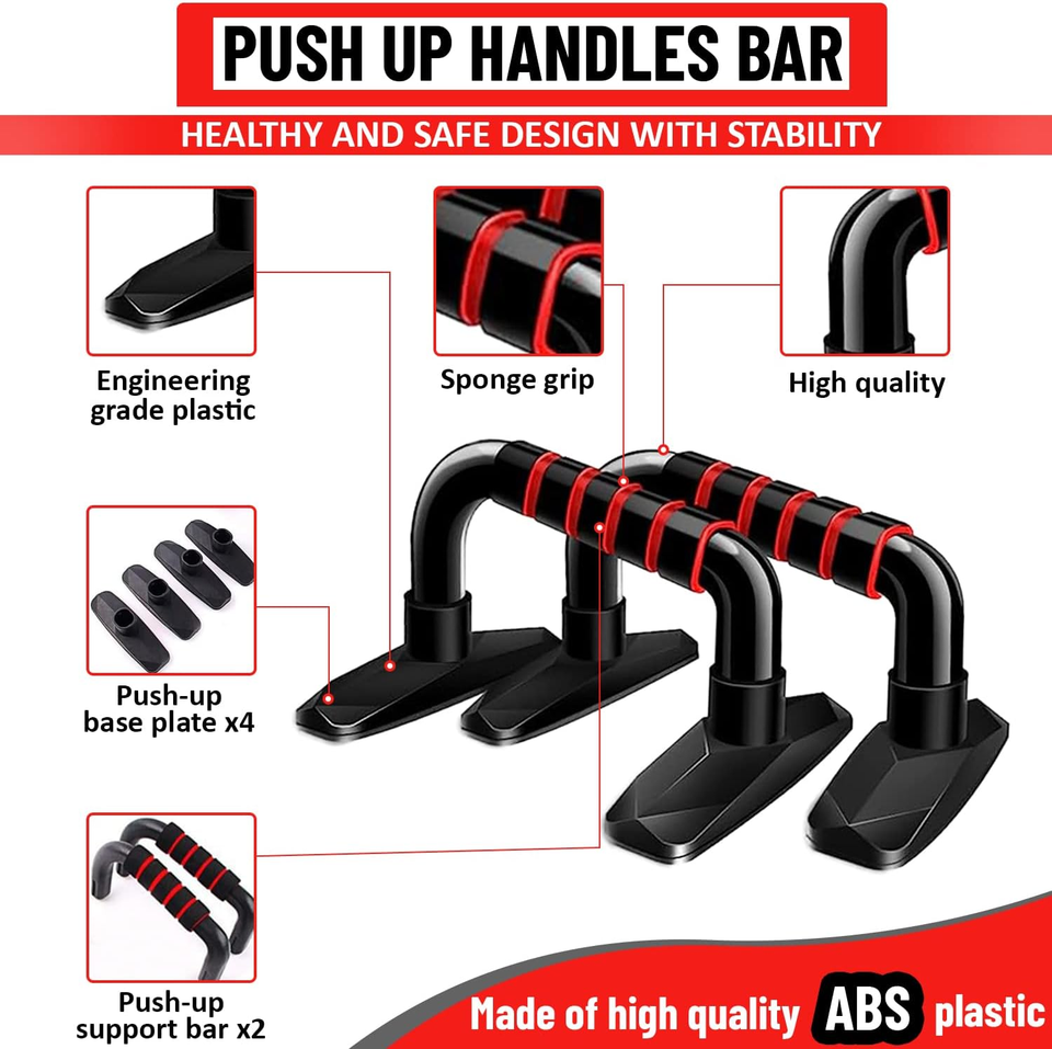 Perfect Push up Bars, Heavy Duty Pushup Handles with Sponge Grip, Non ...