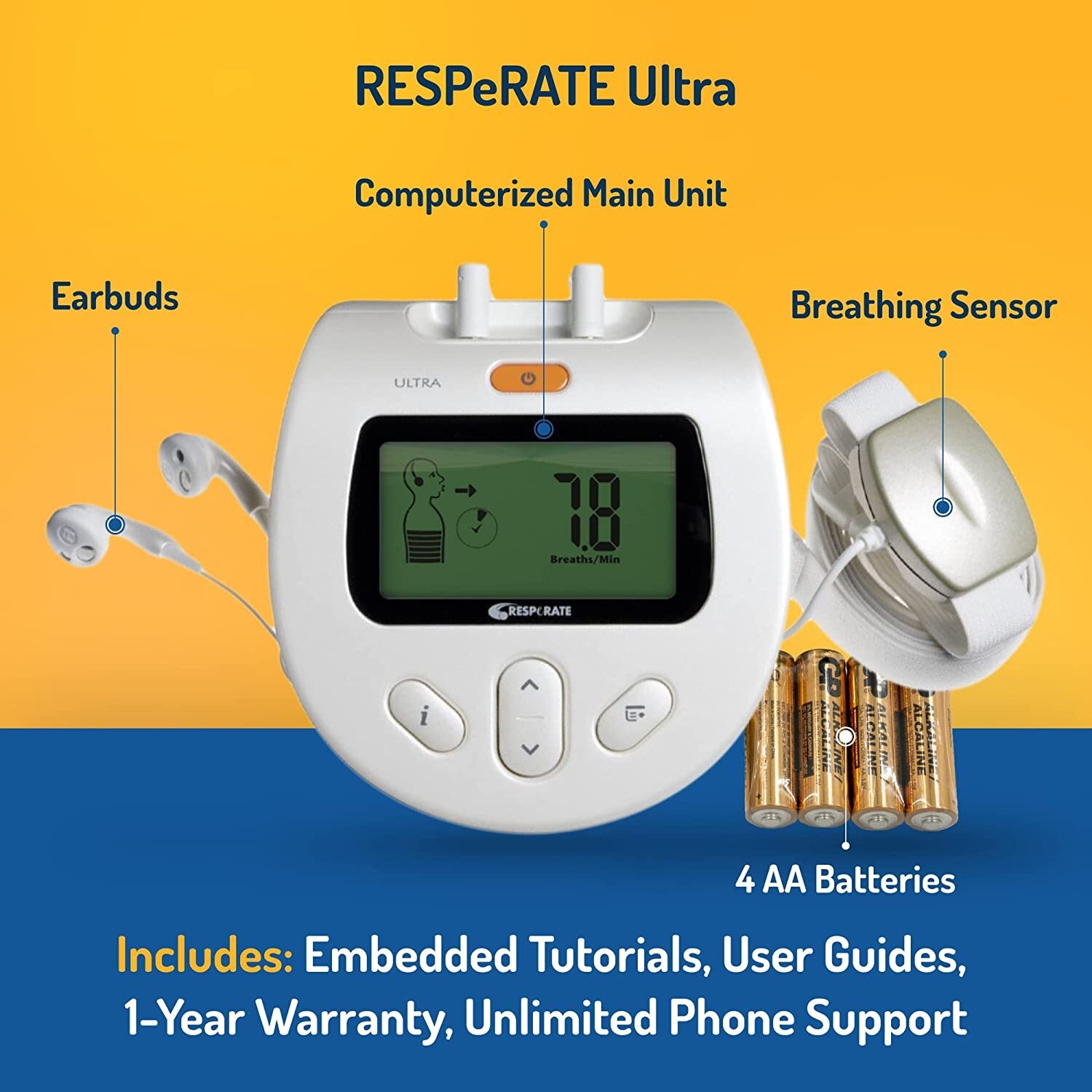 RESPeRATE Ultra Single/RR152 Blood Pressure Lowering Device for sale ...