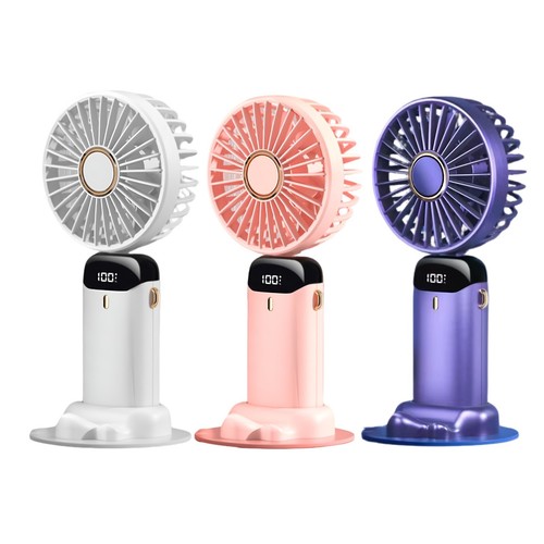Rechargeable Portable Mini Hand Held Small Folding Desk Fans Cooler ...