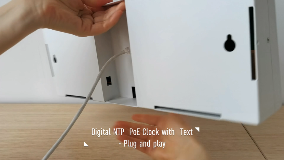 2.3" Digit IP PoE Clock for Office & Home Decoration, Automatic DST ...