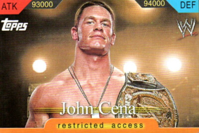 2006 Konami Insider Topps WWE Restricted Access Card Game John Cena | eBay