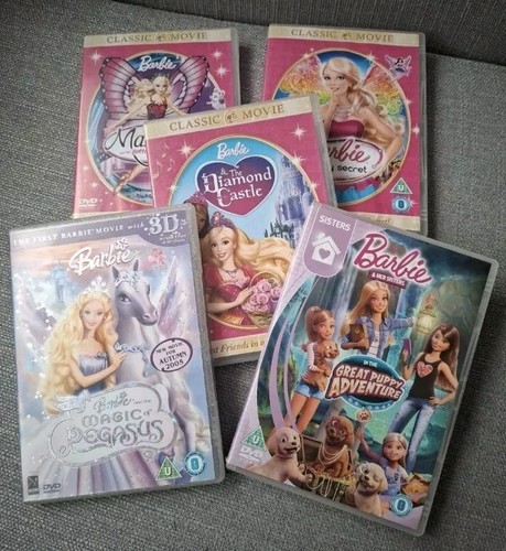 BARBIE dvd collection - 5 different DVDS BUNDLE joblot USED | eBay UK