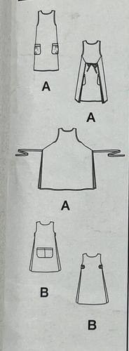Simplicity 8230 Misses Dottie Angel Apron Dress Tabard Frock Sewing ...