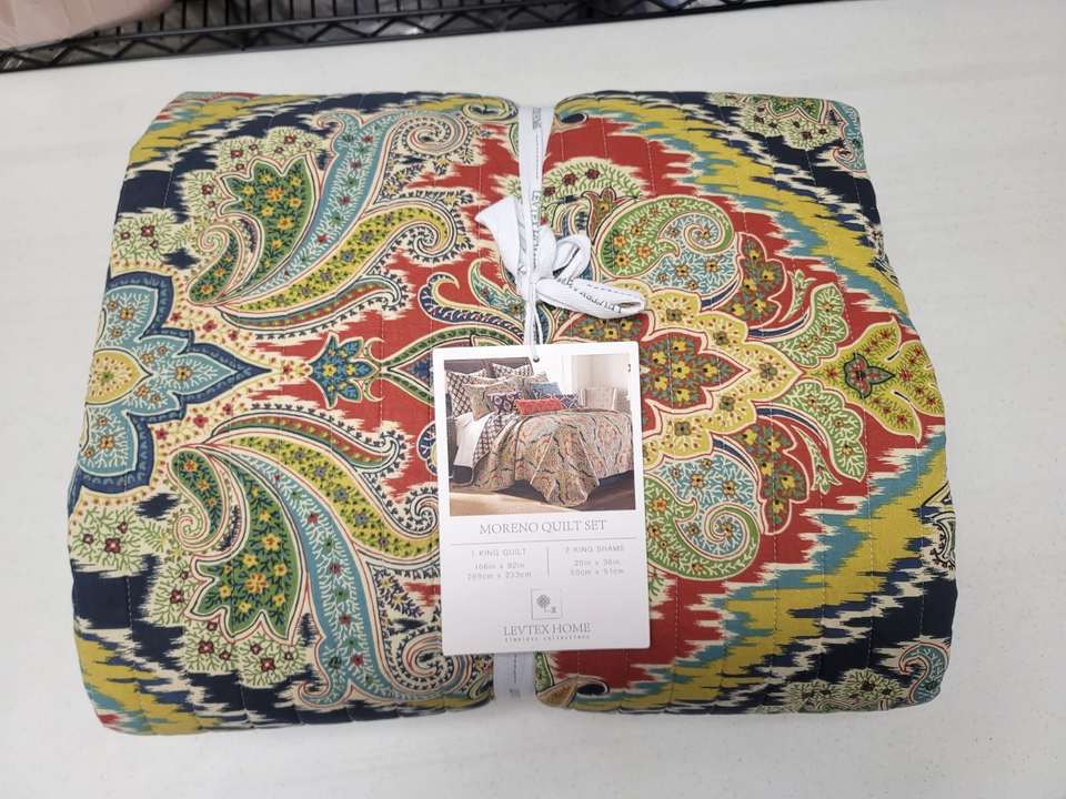 Levtex Home Timeless Collections- Moreno 3-Pc. Quilt Set, King - Multi ...