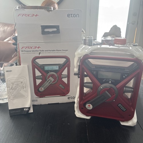 American Red Cross Emergency NOAA Weather Radio, Solar Hand Crank Power ...