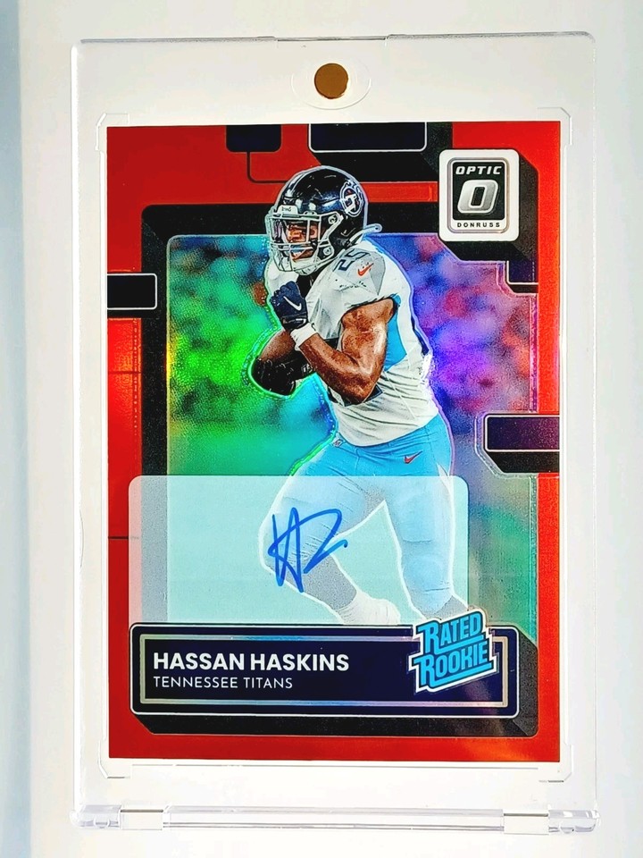 Hassan Haskins 2022 Autograph Auto Rookie Rc Prizm Optic Case Hit /75 ...