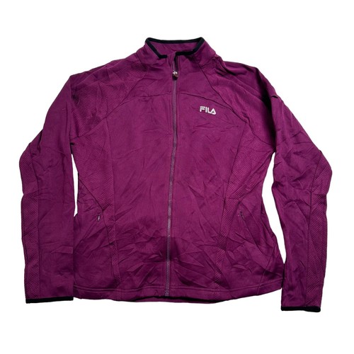 Fila Performance Track Jacket Womens XL Pink Magenta Full Zip ...