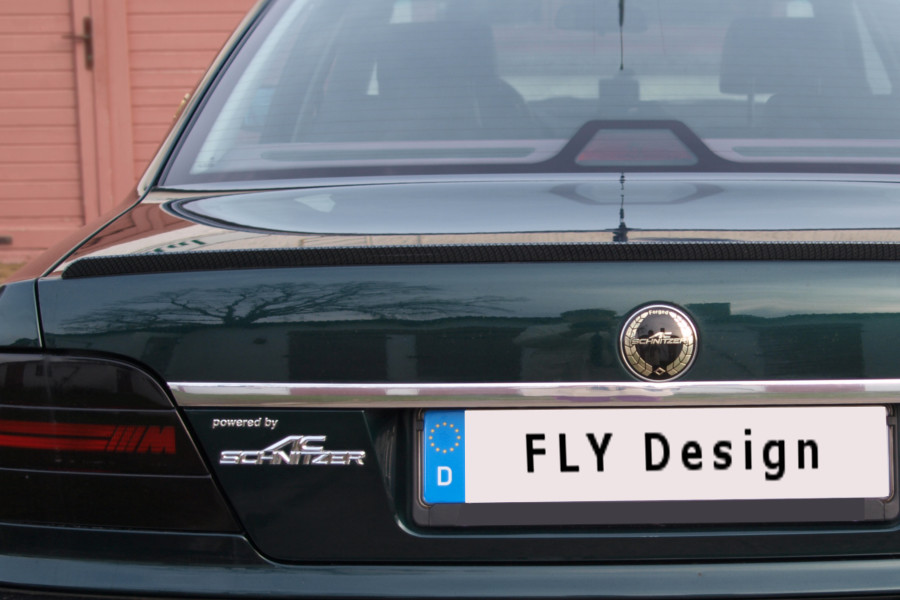 MERCEDES S Klasse W220 tuning CARBON painted trunk lid becquet lip rear ...