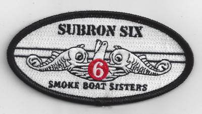 Submarine Squadron Six (Subron 6) - Smoke Boat Sisters - BC Patch Cat ...