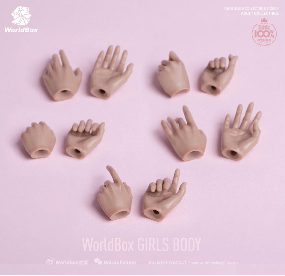 NEW WORLDBOX AT202 Durable Doll 1/6 Female S Bust Body 12" Figure Girl ...