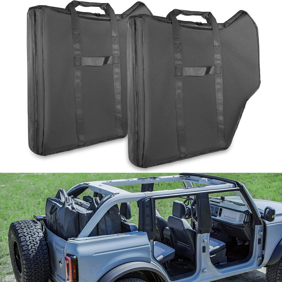 For Ford Bronco 2021 2022 2023 4 Door Rear Door Storage Bags Organizer ...