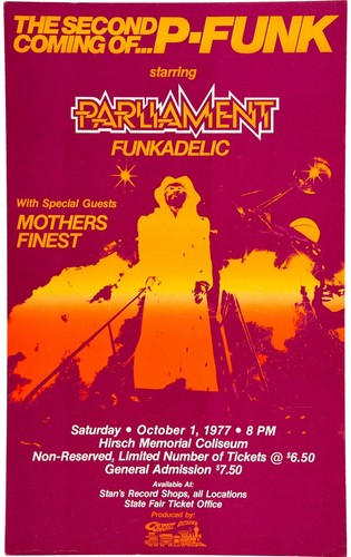 Parliament Funkadelic George Clinton 13" x 19" Re-Print Music Concert ...