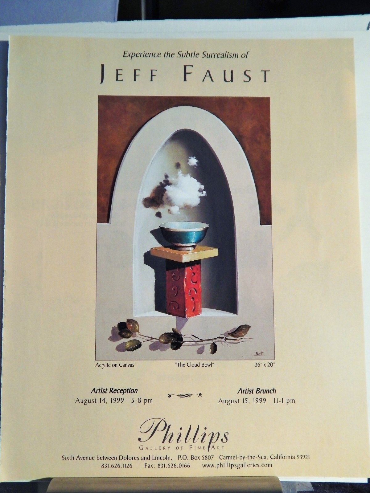 JEFF FAUST ART PIECES ORIG VTG 1999-2 ADVERTISEMENT, | eBay