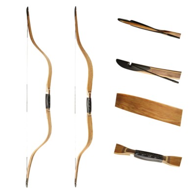 AF Archery Traditional Recurve Bow 57.5" Yuan Bow Long Siyah for Target ...