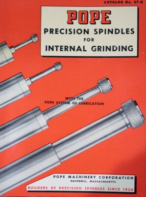 Pope Spindle Specification Catalog Manual | eBay